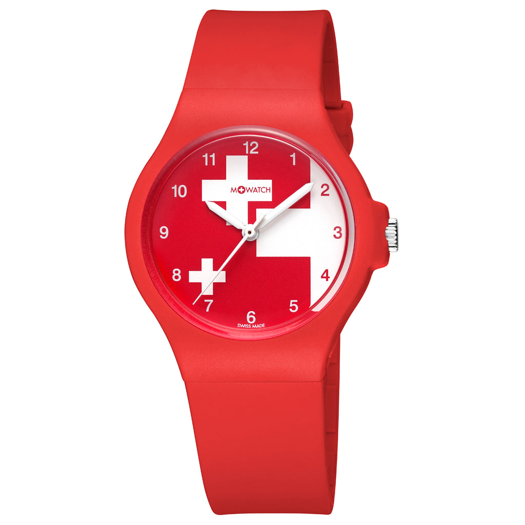 Unisex watch, 37 mm, Red rubber strap, WYA.37133.RC – M-WATCH CH